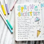 11 Bullet Journal Spring Bucket List Inspirations