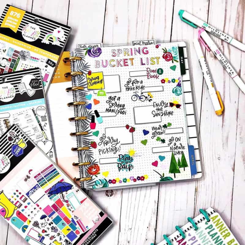 11 Bullet Journal Spring Bucket List Inspirations