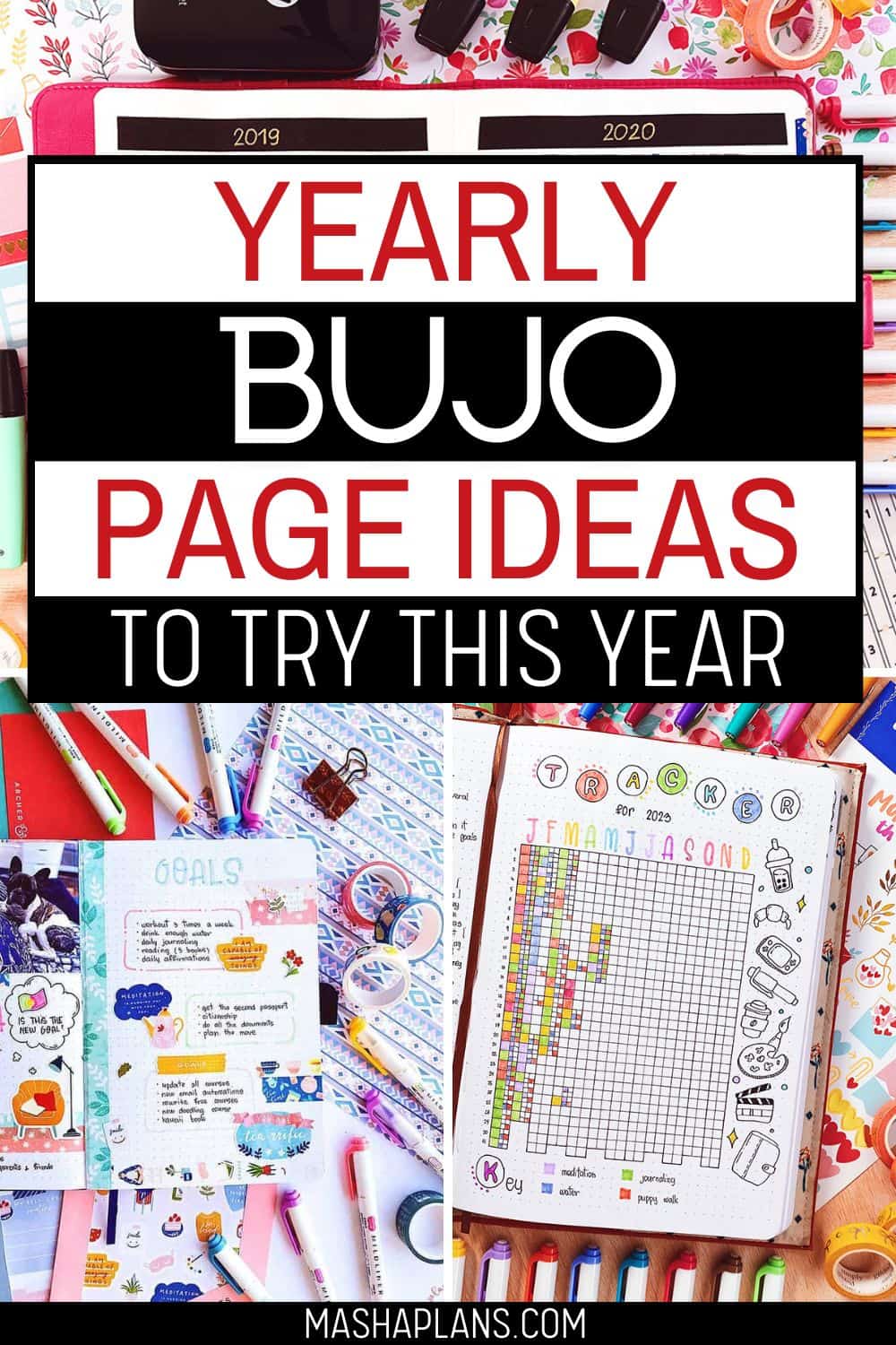 11 Bullet Journal Yearly Spread Ideas