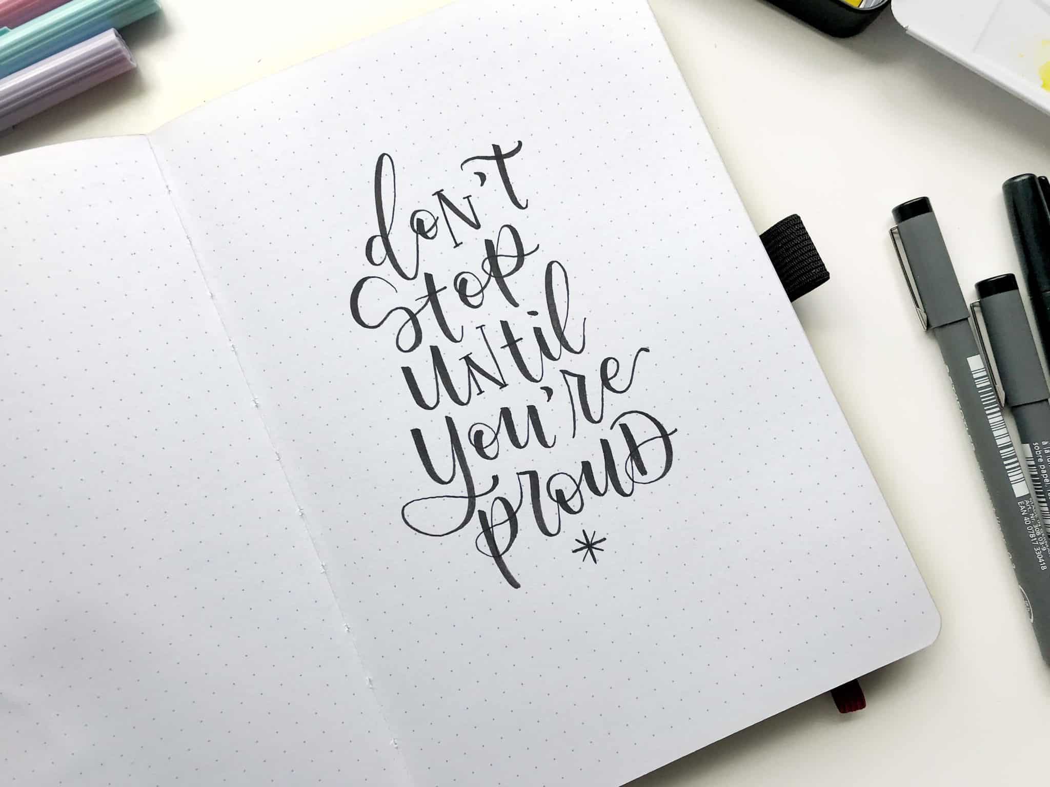 13 Inspiring Bullet Journal Quote Page Ideas