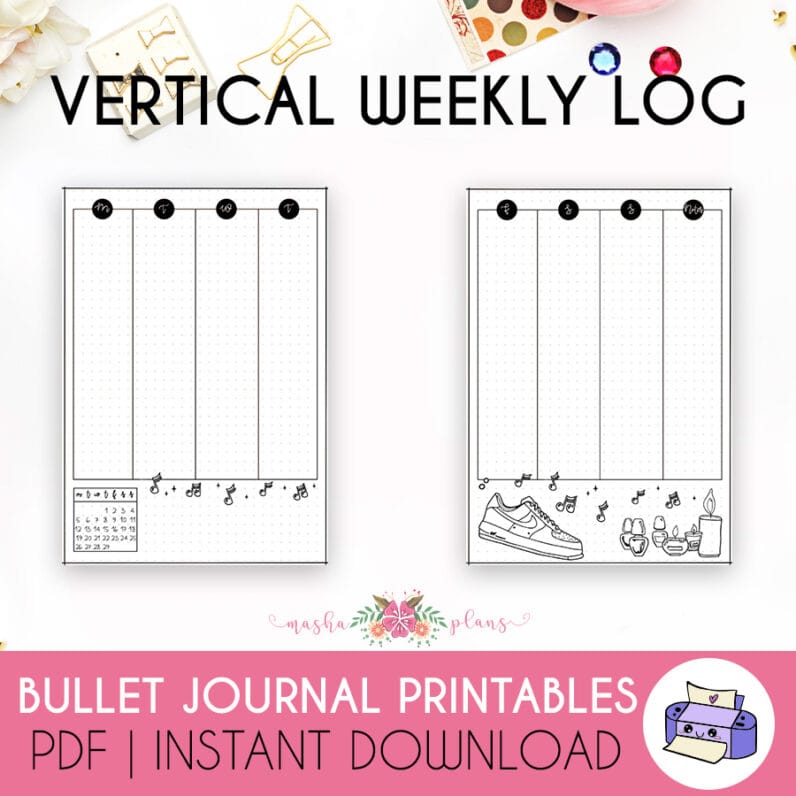 February 2024 Printable Bullet Journal Setup
