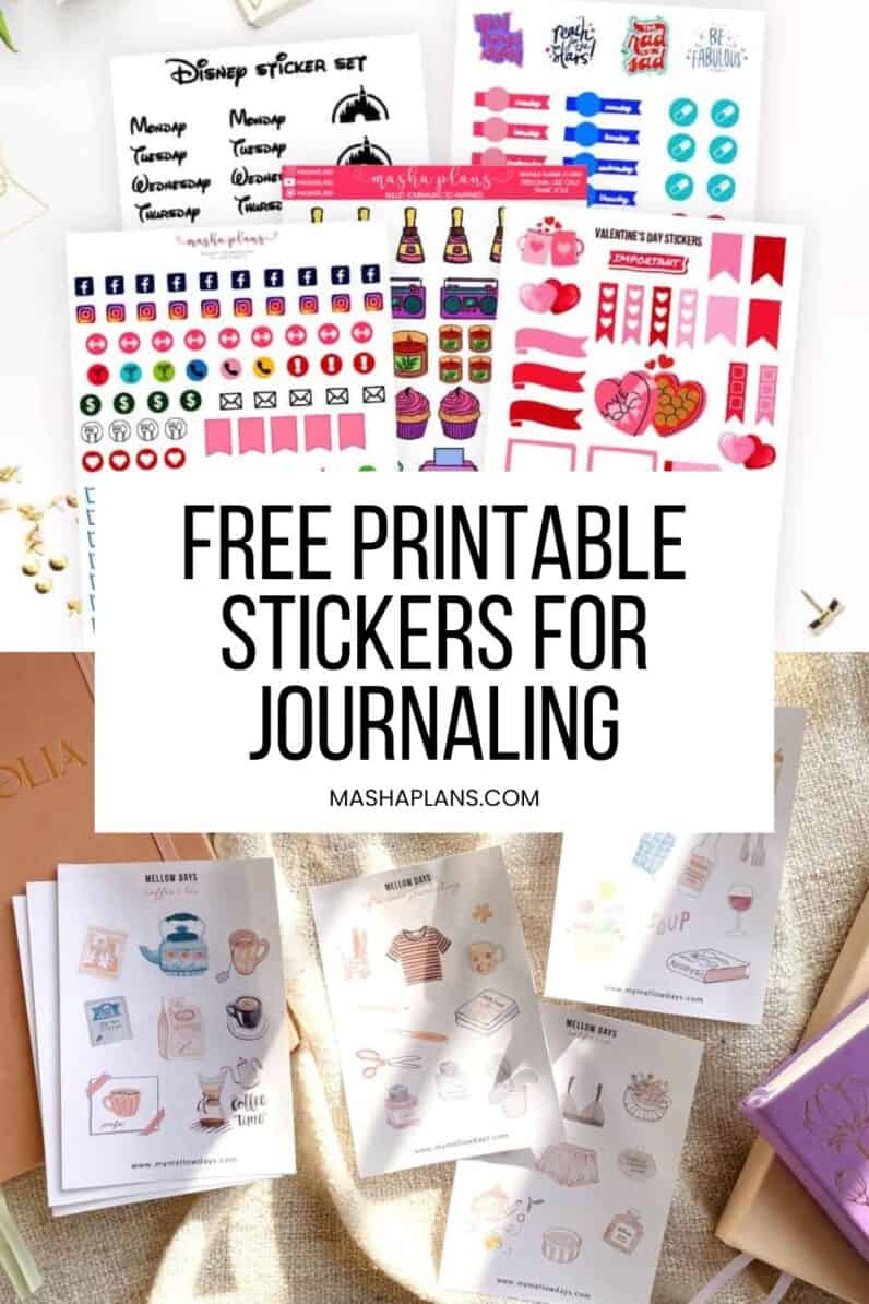 Free Printable Stickers For Journaling