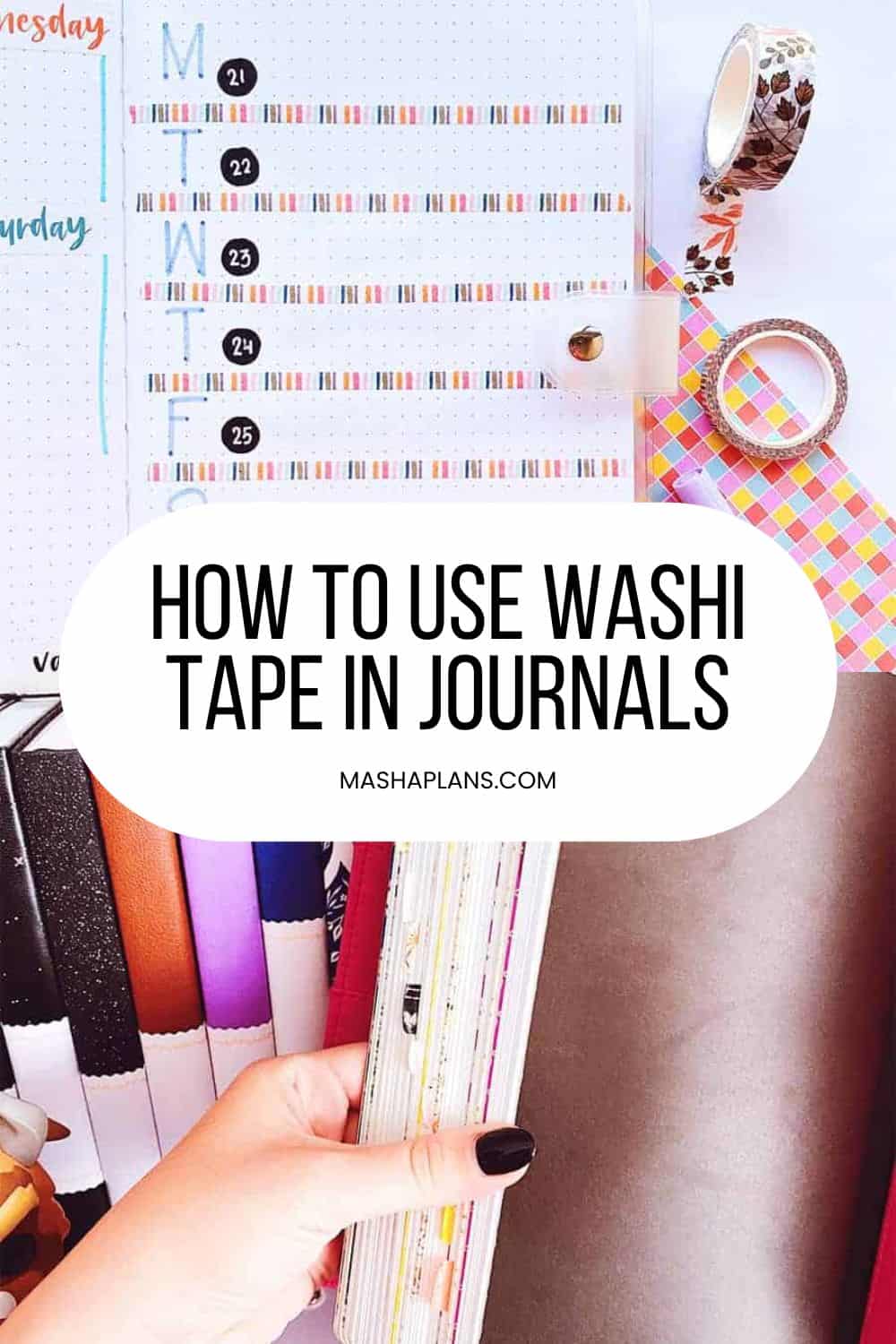 7 Ways To Use Washi Tape In Journals