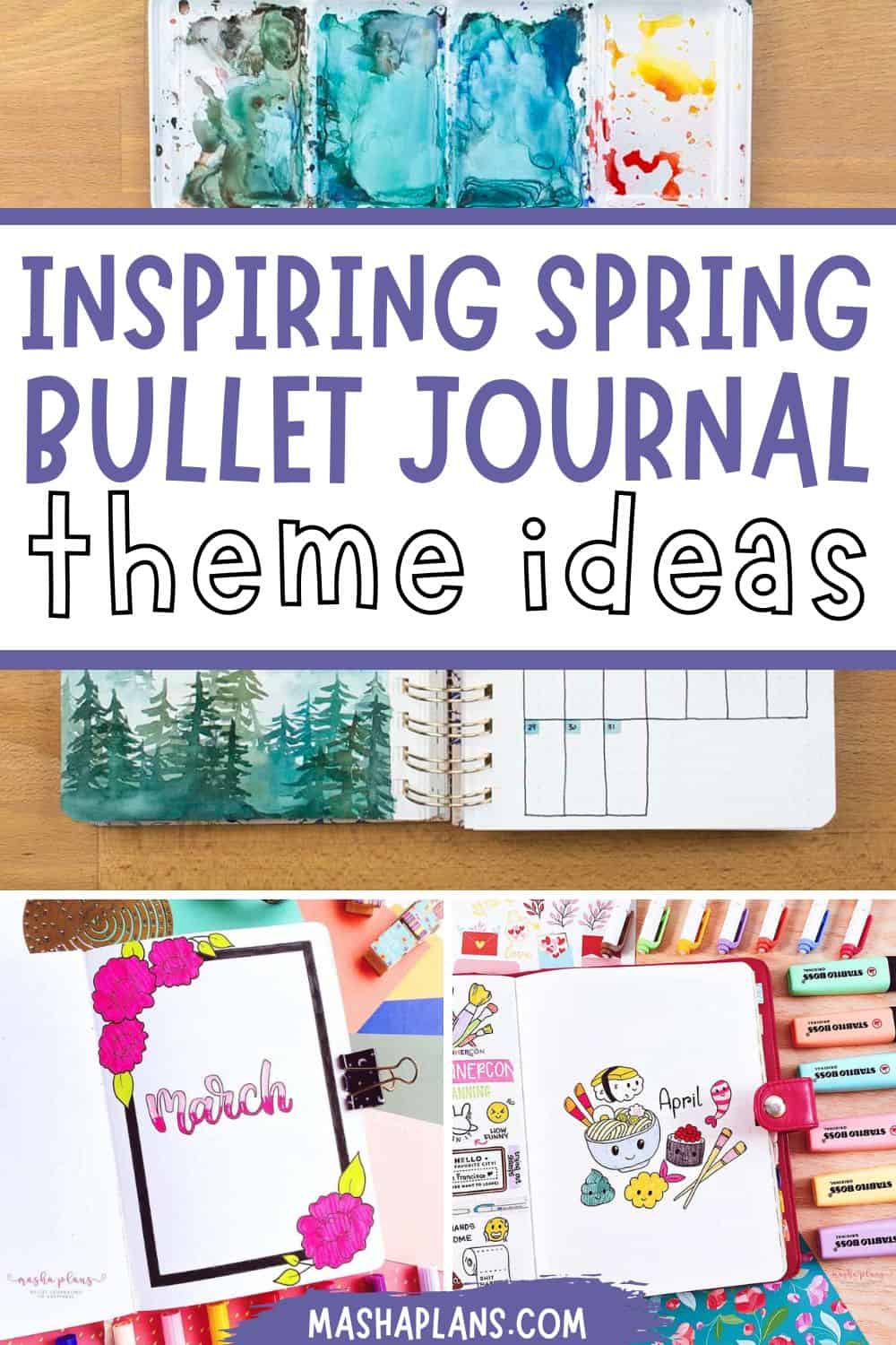 11 Inspiring Spring Bullet Journal Themes