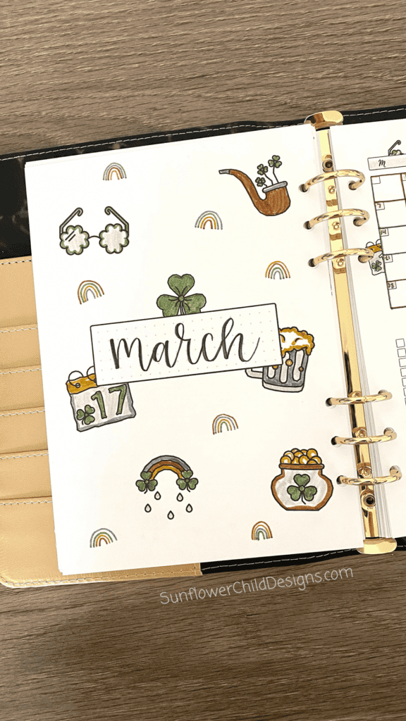 11 March Bullet Journal Cover Page Ideas