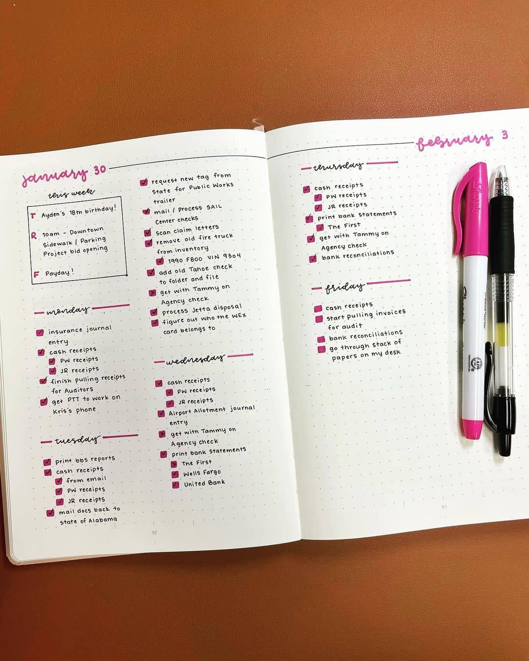 19 Simple Minimalist Bullet Journal Weekly Spread Ideas