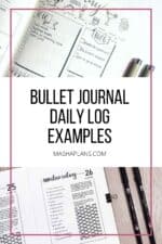 15 Bullet Journal Daily Log Examples