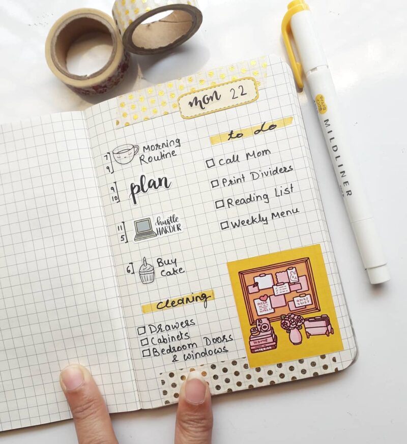 15 Bullet Journal Daily Log Examples