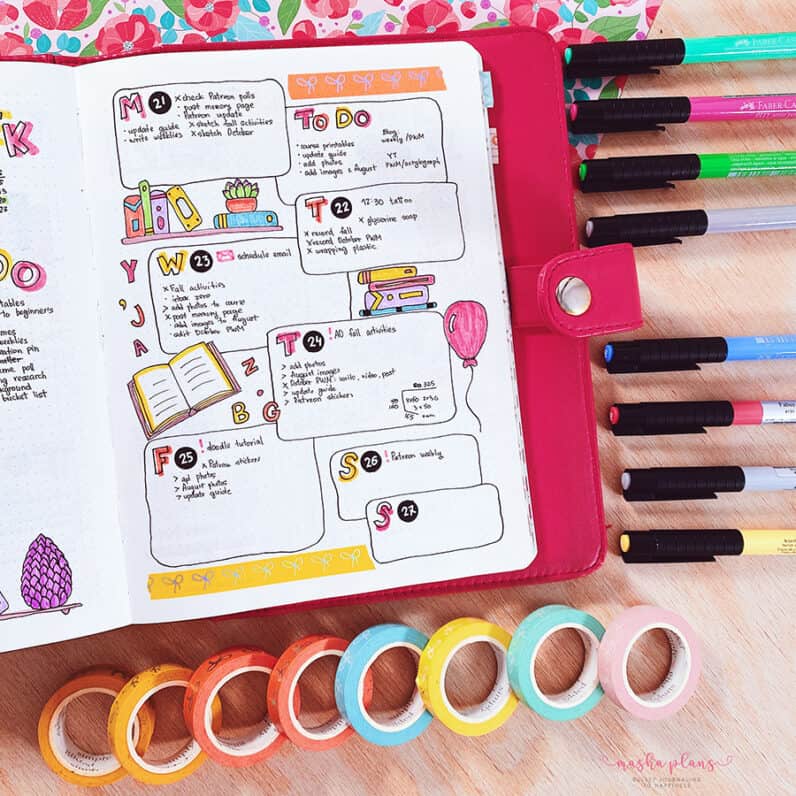 How To Decorate Pages In Your Bullet Journal