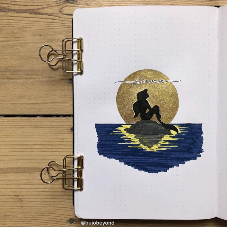 13 Bullet Journal Disney Cover Page Ideas
