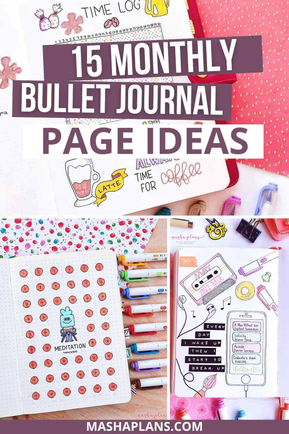 Captivating Monthly Bullet Journal Page Ideas