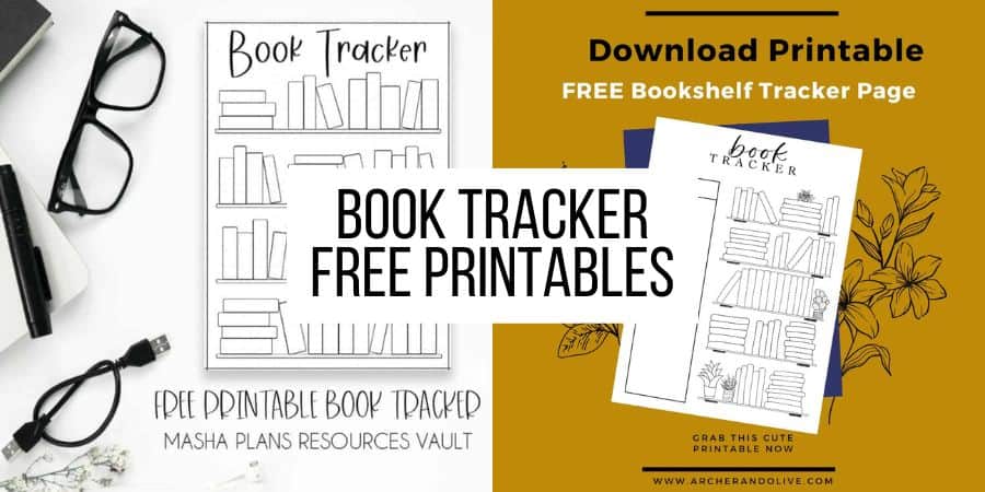 11 Free Bullet Journal Book Tracker Printables