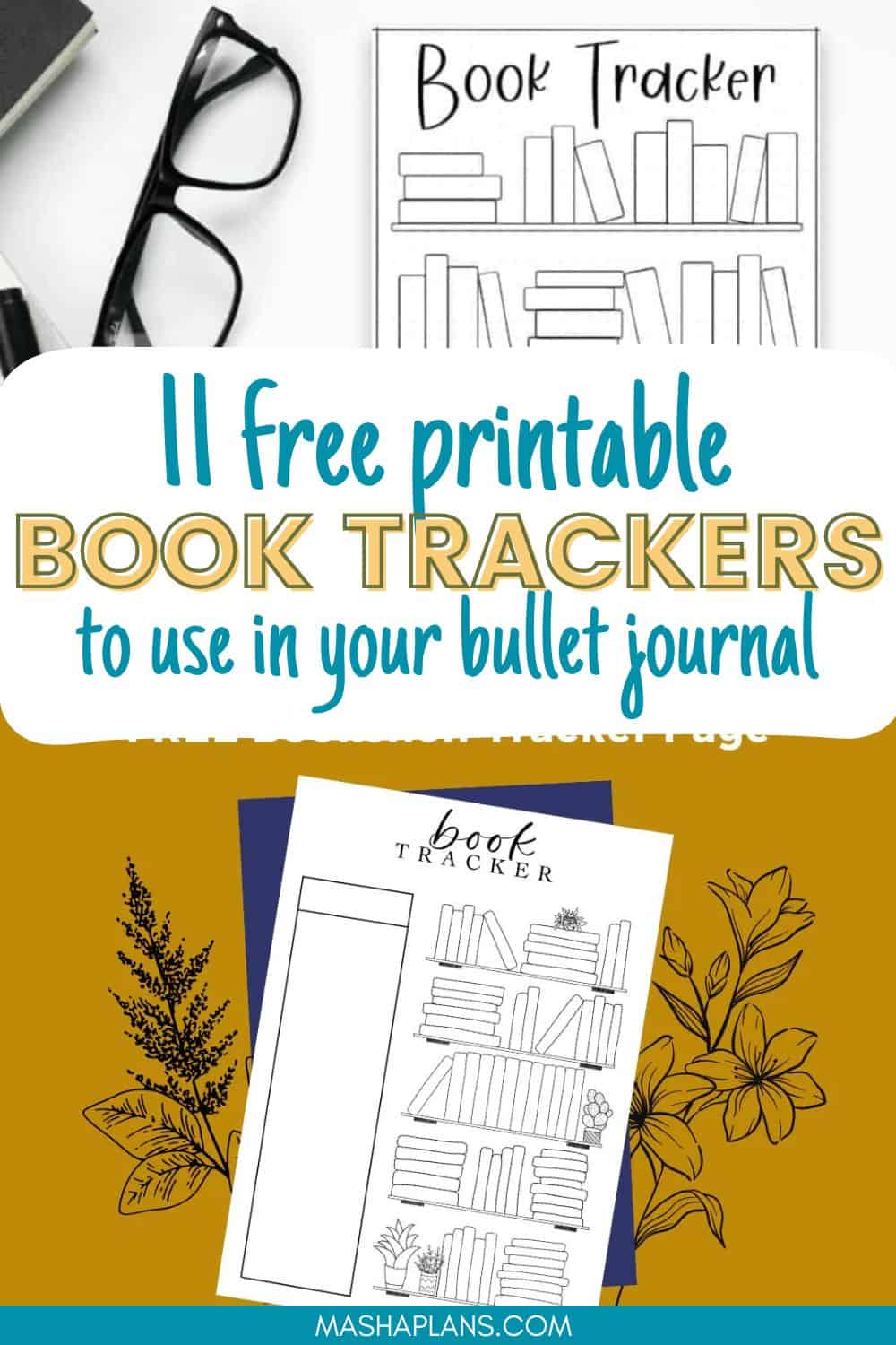 11 Free Bullet Journal Book Tracker Printables