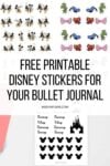 Free Printable Disney Stickers For Your Bullet Journal
