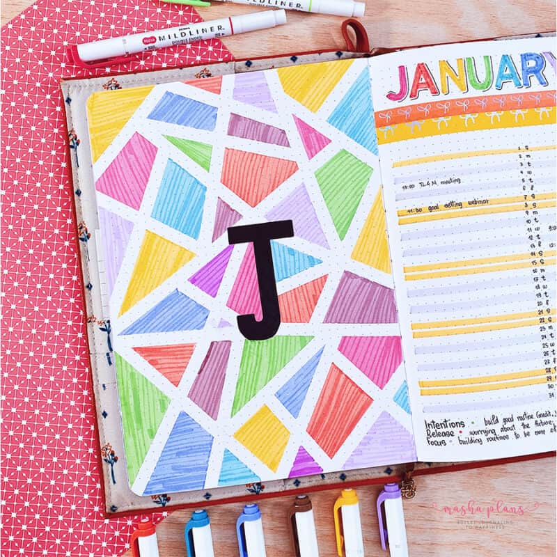 How To Decorate Bullet Journal Cover Pages