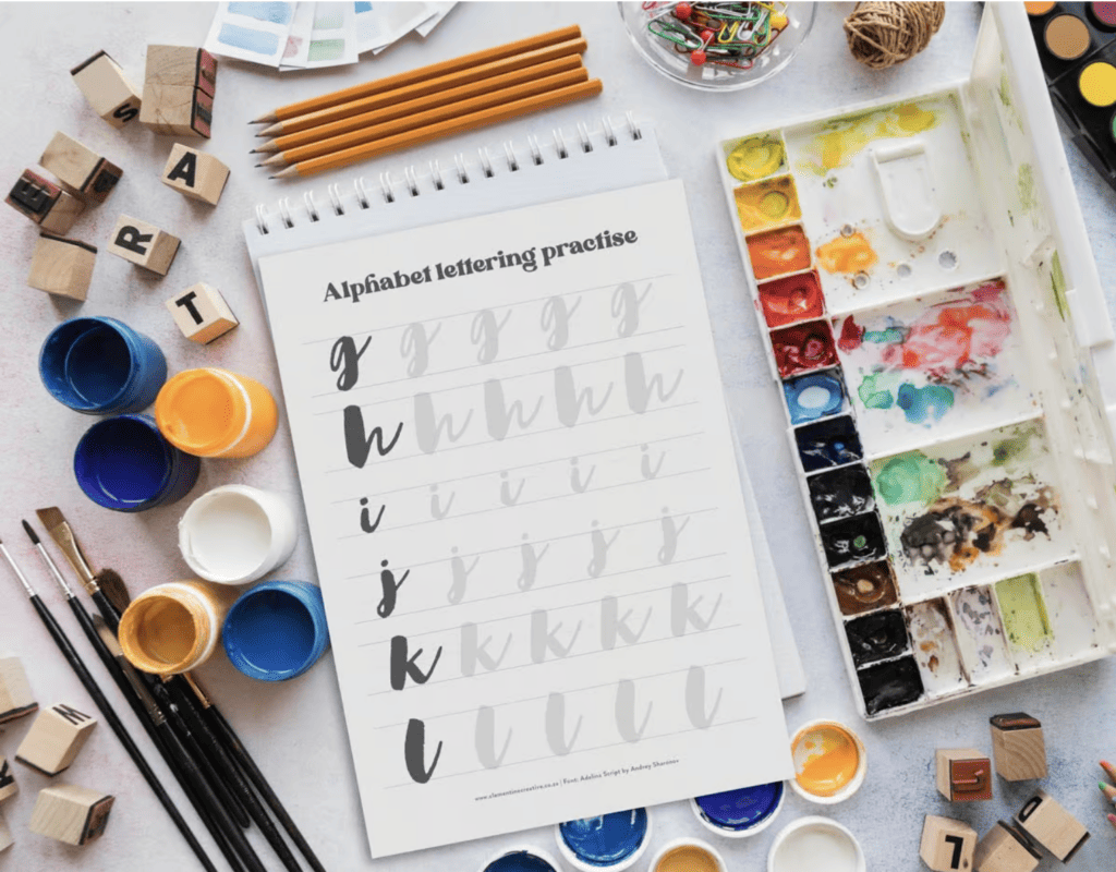Free Lettering Printables To Master Modern Calligraphy