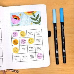 11 Self Care Bingo Bullet Journal Page Ideas