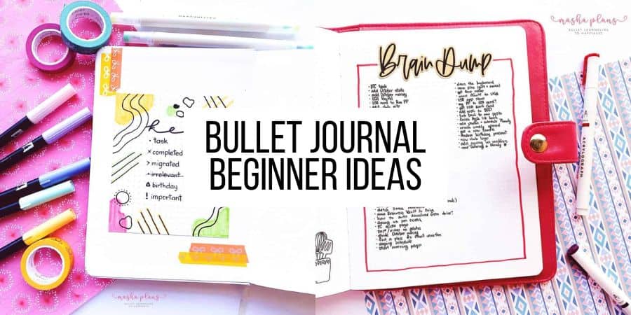 13 Simple Bullet Journal Beginner Ideas | Masha Plans