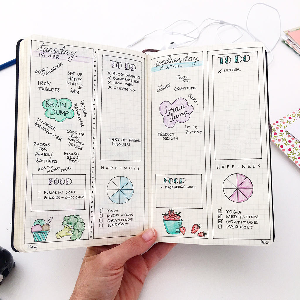 15 Bullet Journal Daily Log Examples