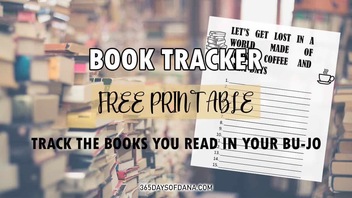 11 Free Bullet Journal Book Tracker Printables