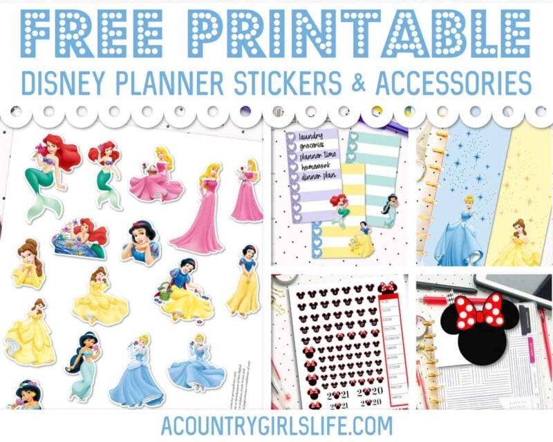 Free Printable Disney Stickers For Your Bullet Journal