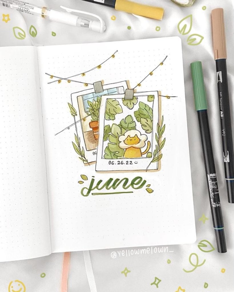 17 Inspiring June Bullet Journal Themes
