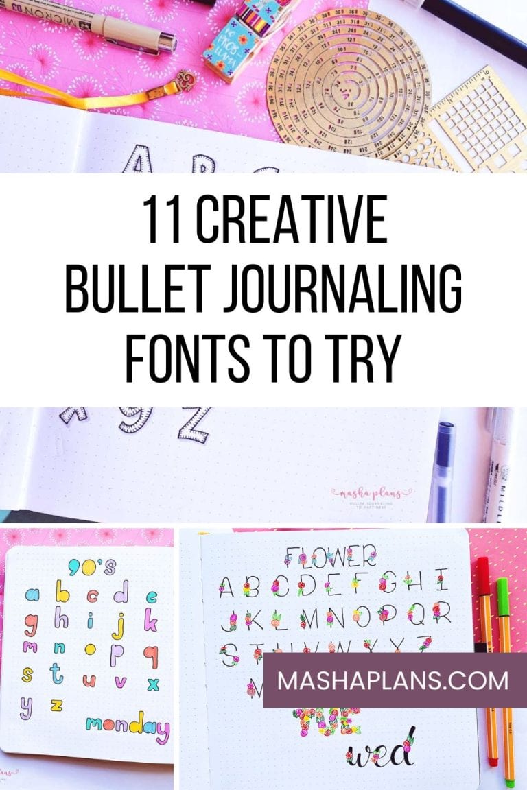 11 Creative Bullet Journaling Fonts To Try