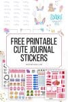 Free Printable Cute Journal Stickers