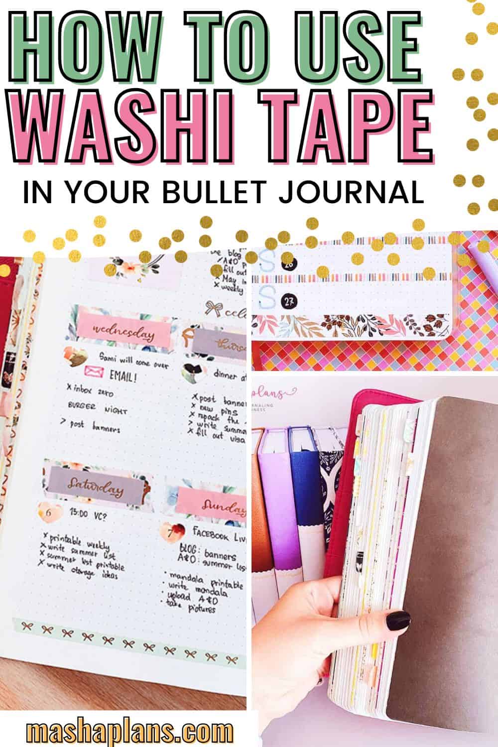 How To Use Washi Tape In Your Bullet Journal