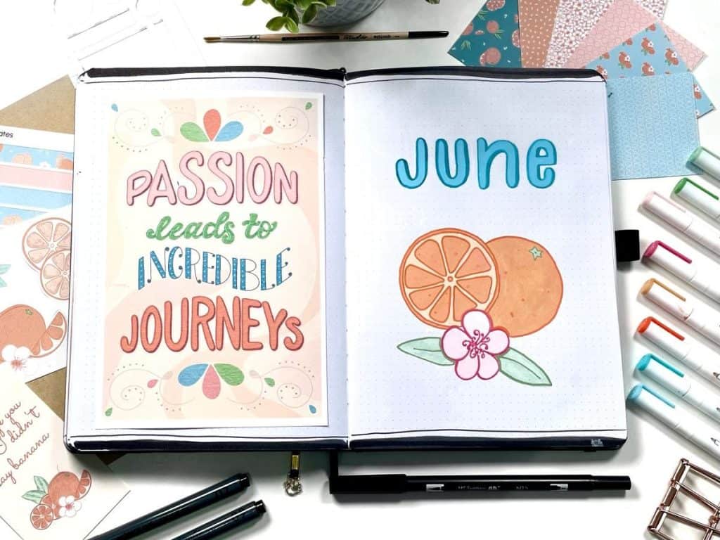 17 Inspiring June Bullet Journal Themes