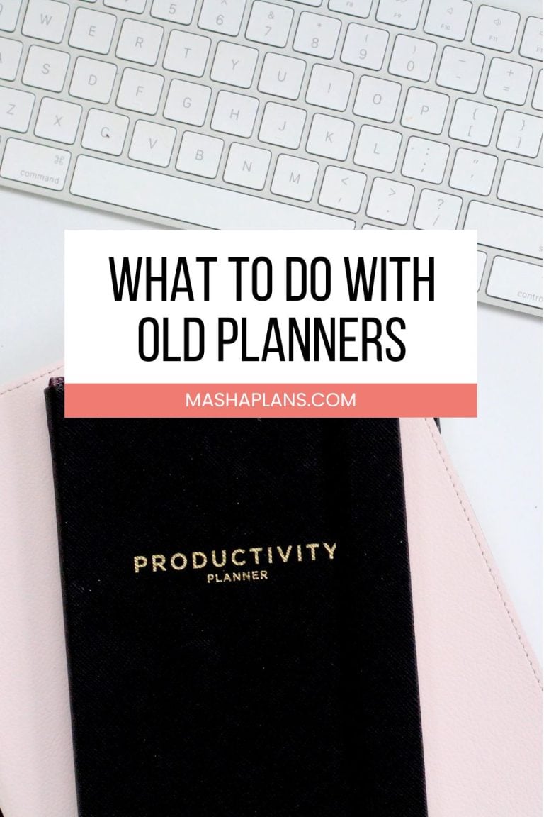 11 Ideas On What To Do With Old Planners