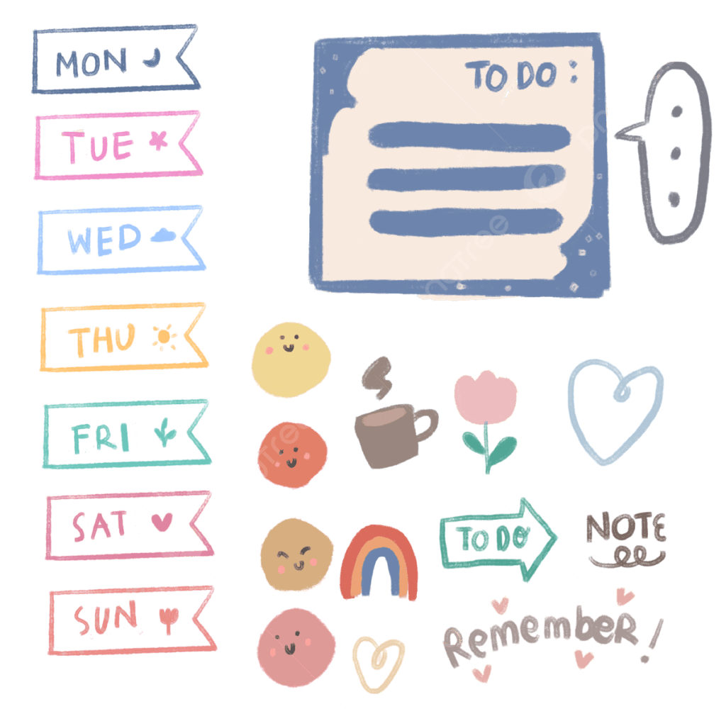 Free Printable Cute Journal Stickers