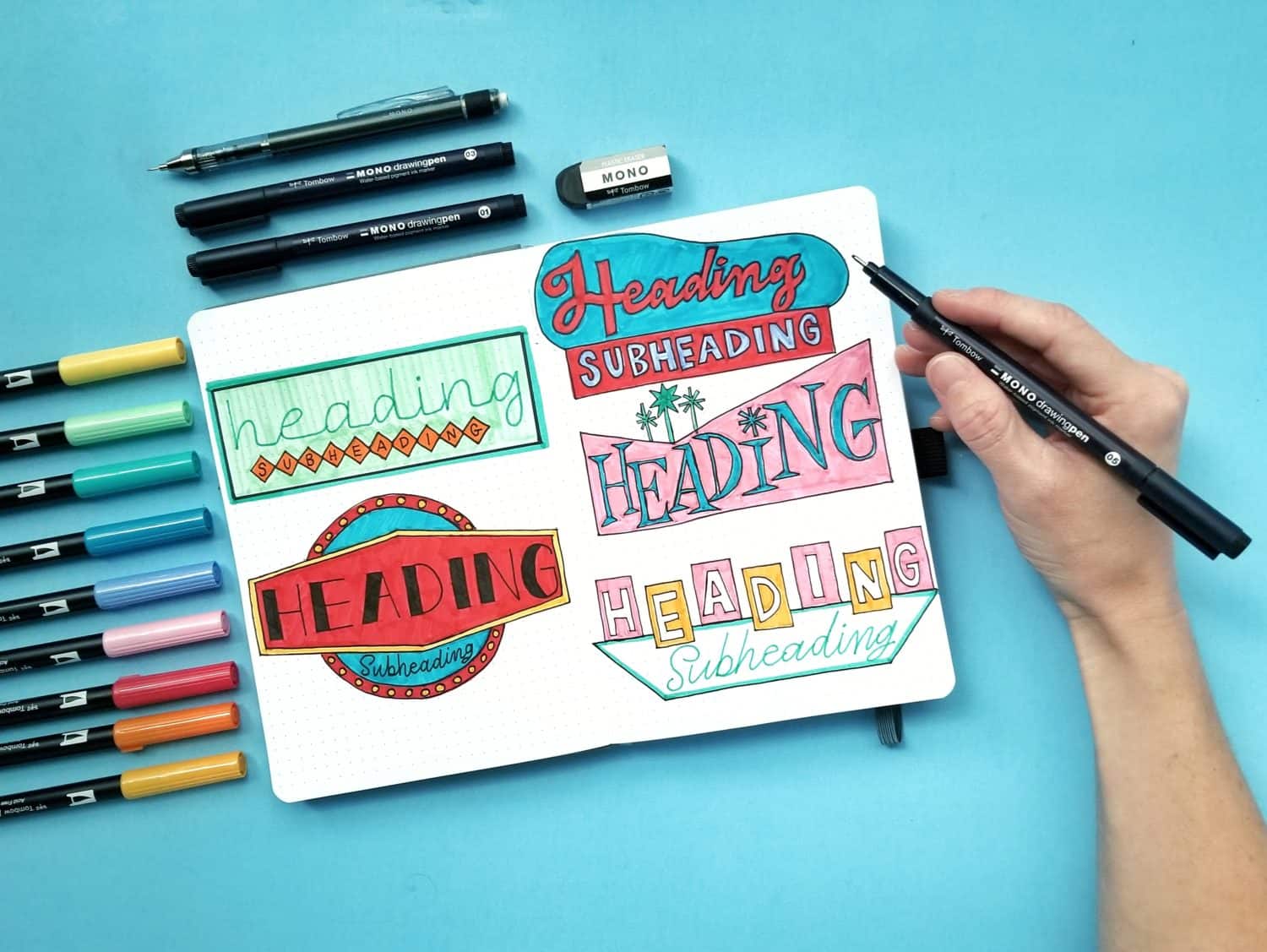 50+ Beautiful Header Ideas For Your Bullet Journal