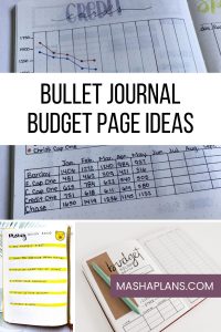 11 Bullet Journal Budget Page Ideas