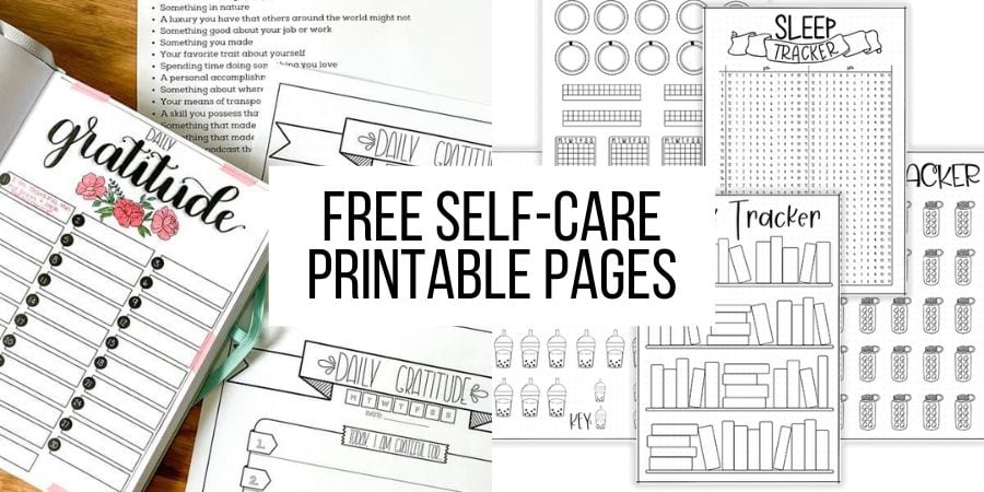 Free Self-Care Journal Printable Pages