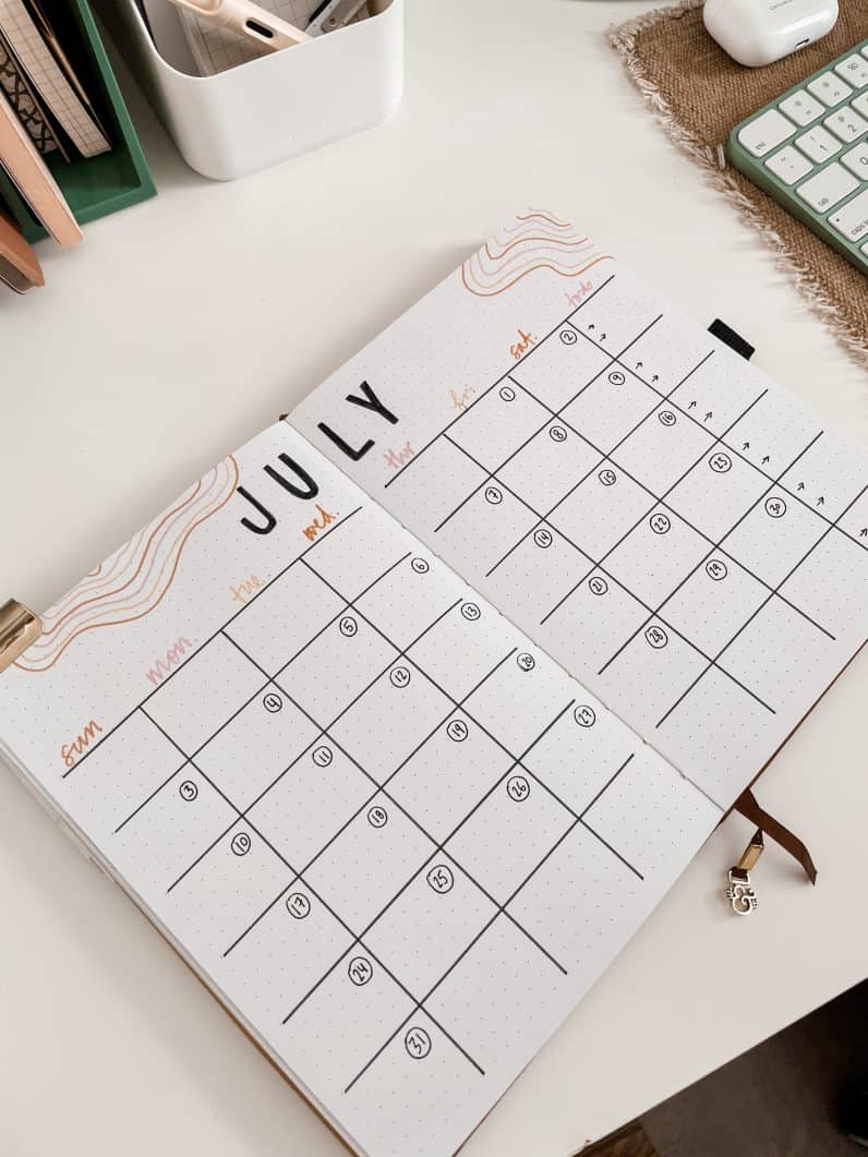 13 July Bullet Journal Themes To Try This Year