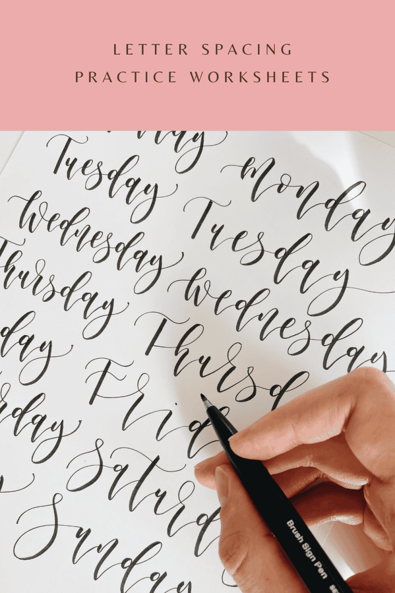 Free Brush Lettering Sheets To Master Calligraphy
