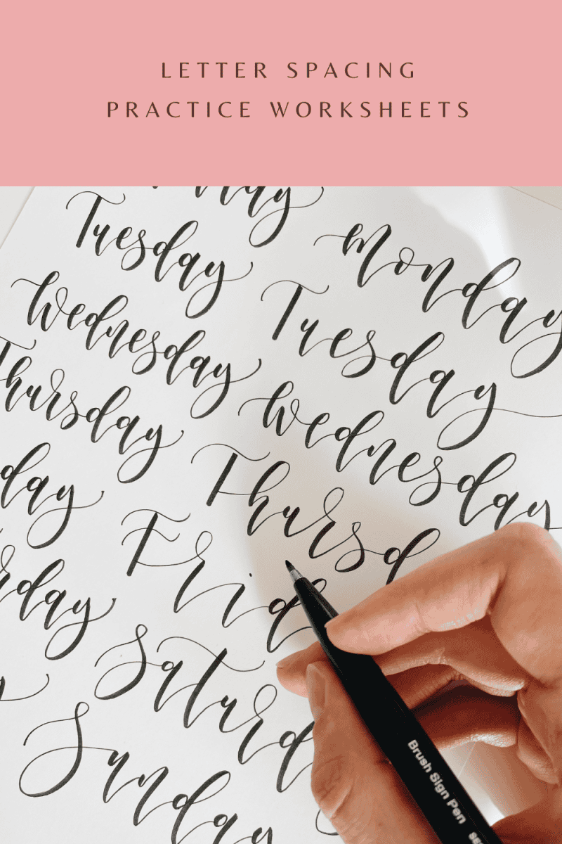 Free Brush Lettering Sheets To Master Calligraphy