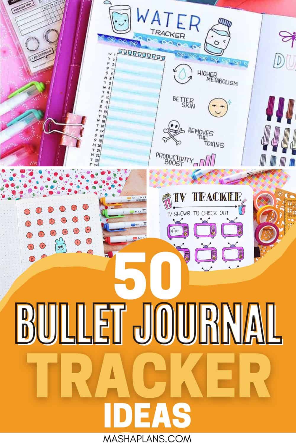 50 Bullet Journal Tracker Ideas