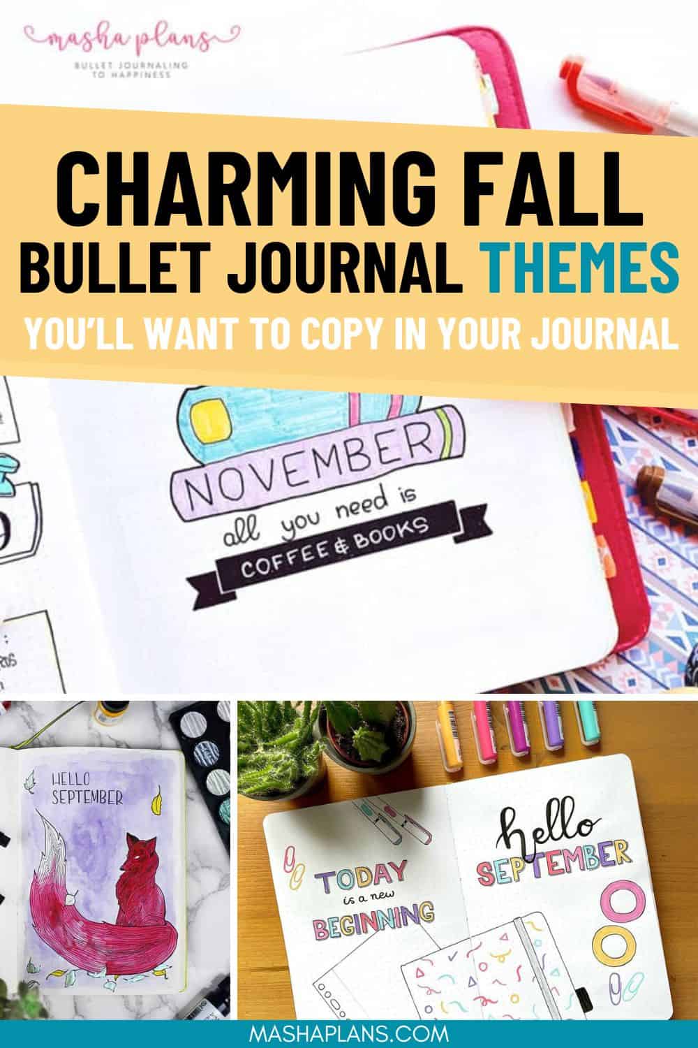 13 Charming Bullet Journal Fall Themes