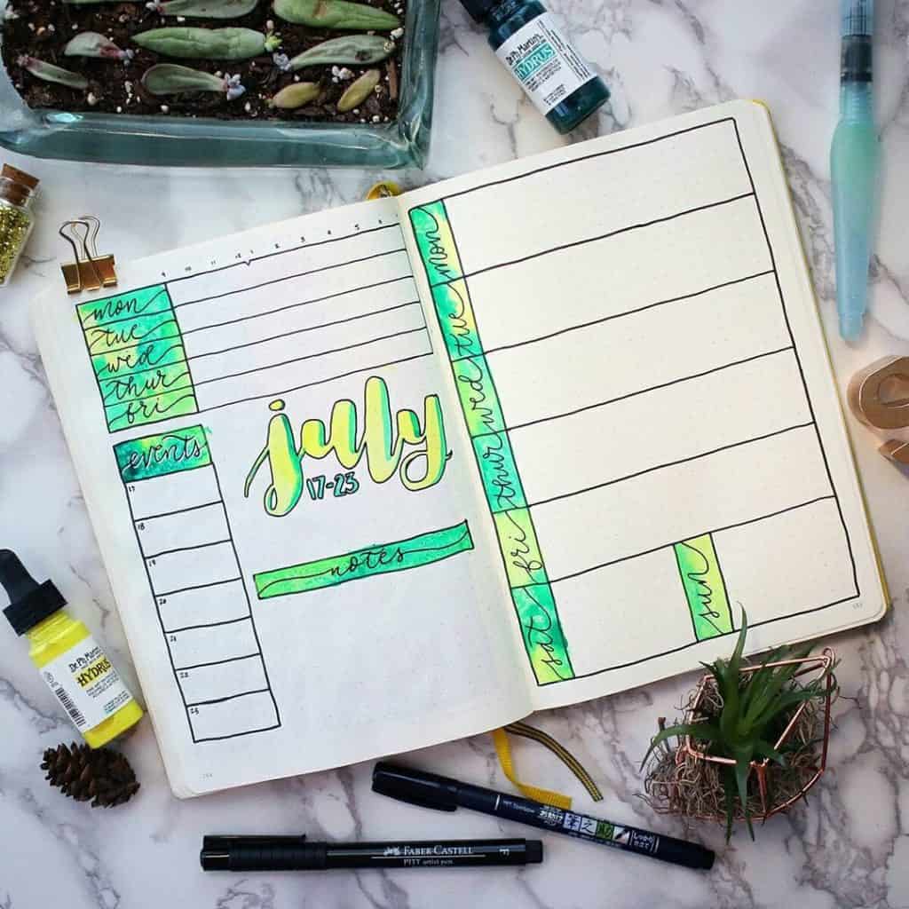17 Vibrant Summer Themes For Your Bullet Journal