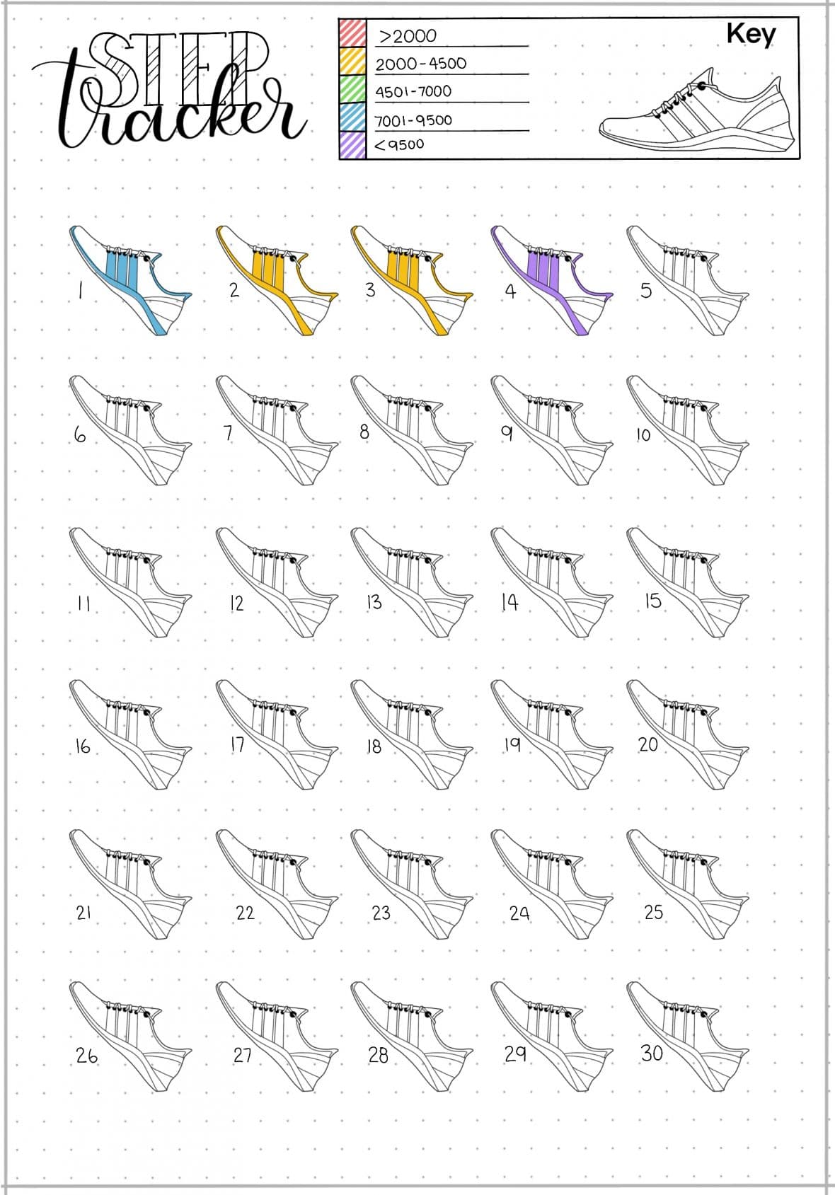 11 Free Printable Fitness Trackers