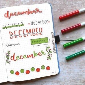 Christmas Title Ideas To Decorate Your Bullet Journal