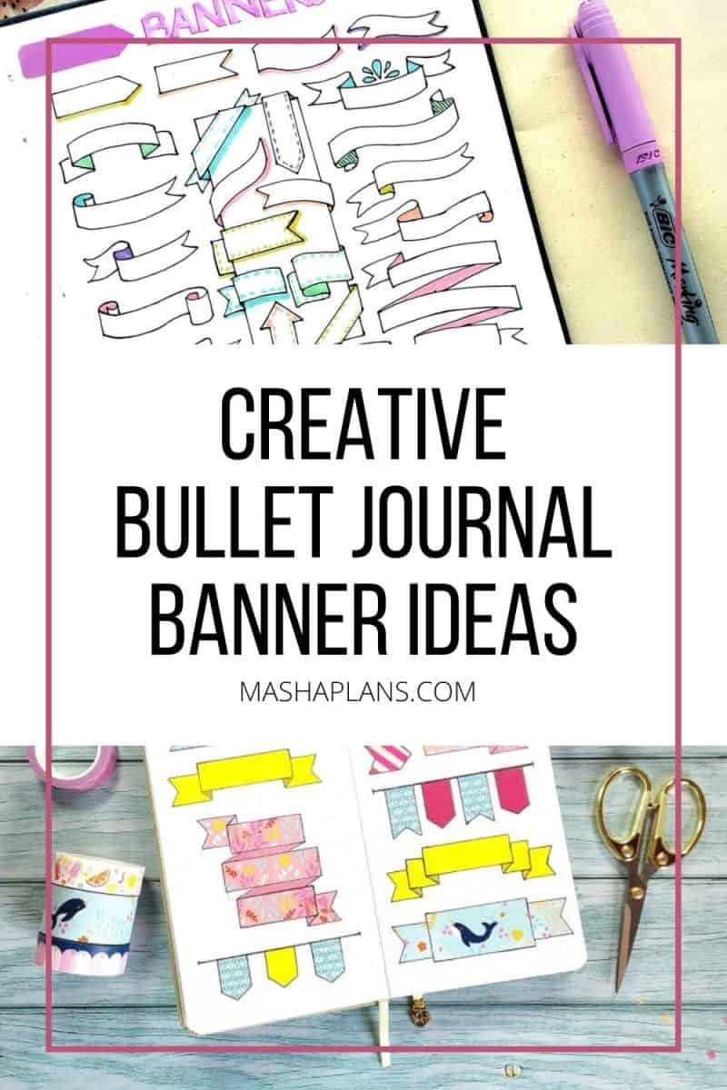 Creative Bullet Journal Banner Ideas