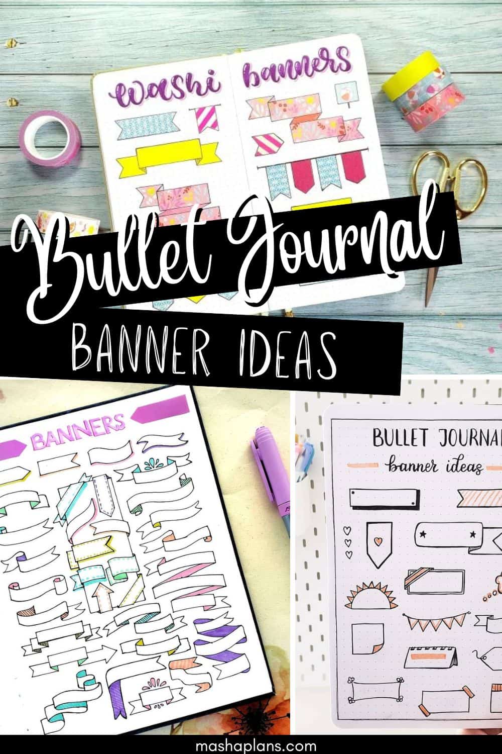 Creative Bullet Journal Banner Ideas