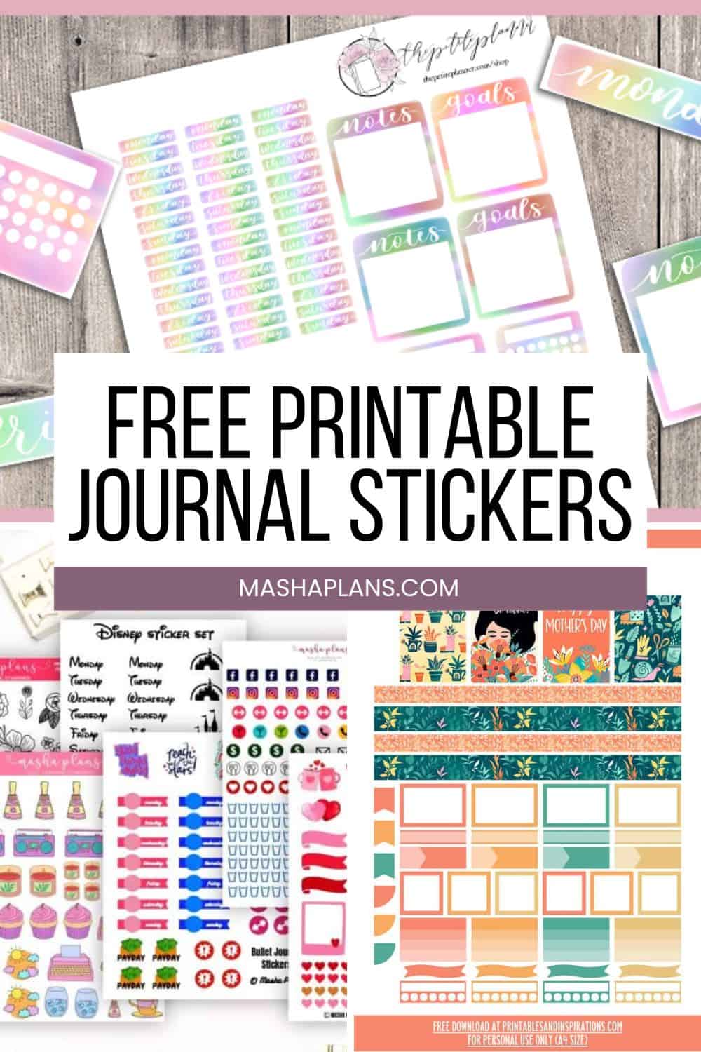 Free Printable Journal Stickers