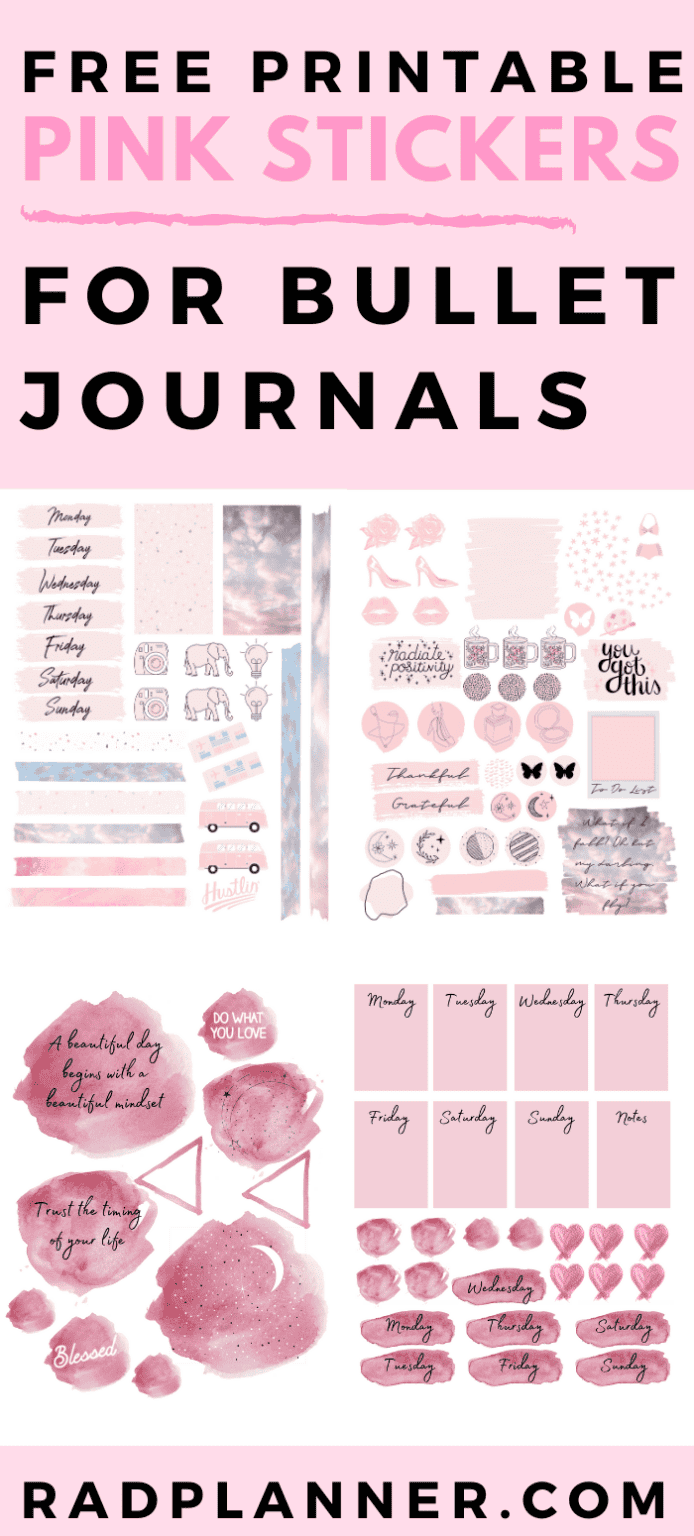 Free Printable Journal Stickers