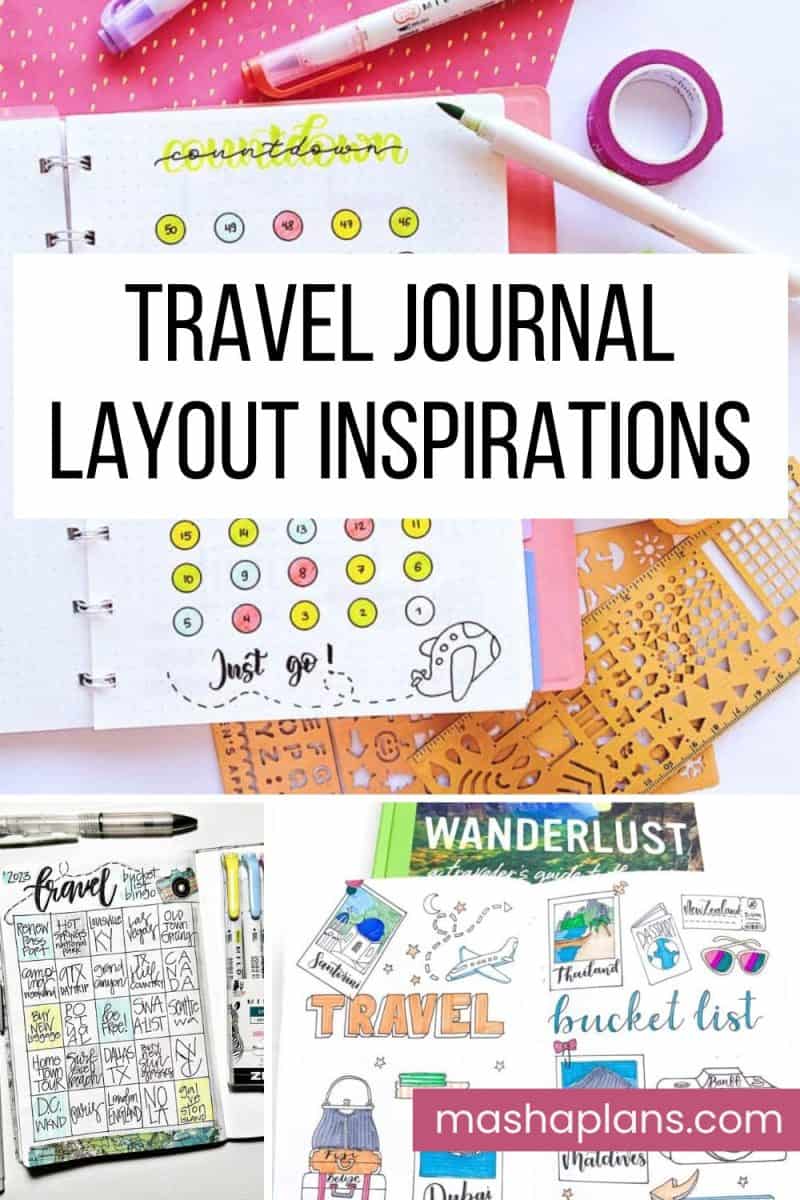 15 Travel Journal Layout Inspirations