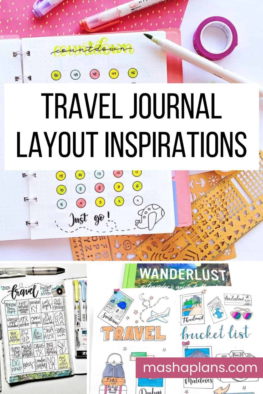 15 Travel Journal Layout Inspirations