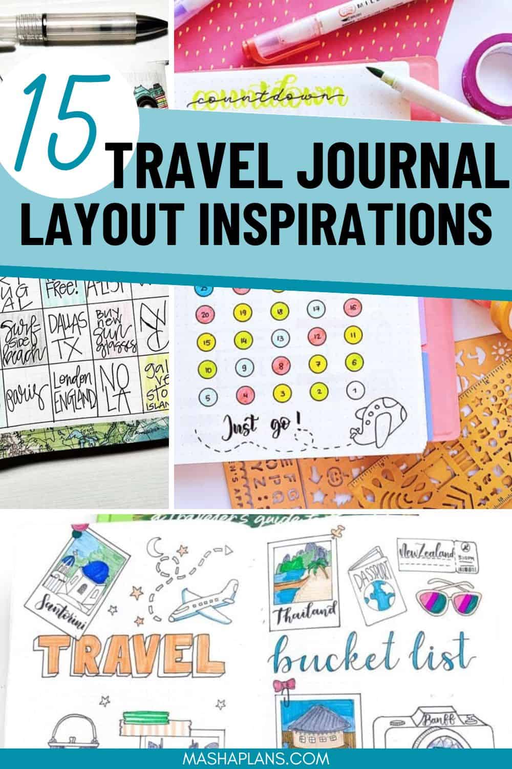 15 Travel Journal Layout Inspirations